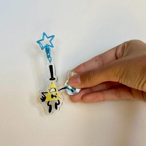 Bill Cipher Keychain - Etsy