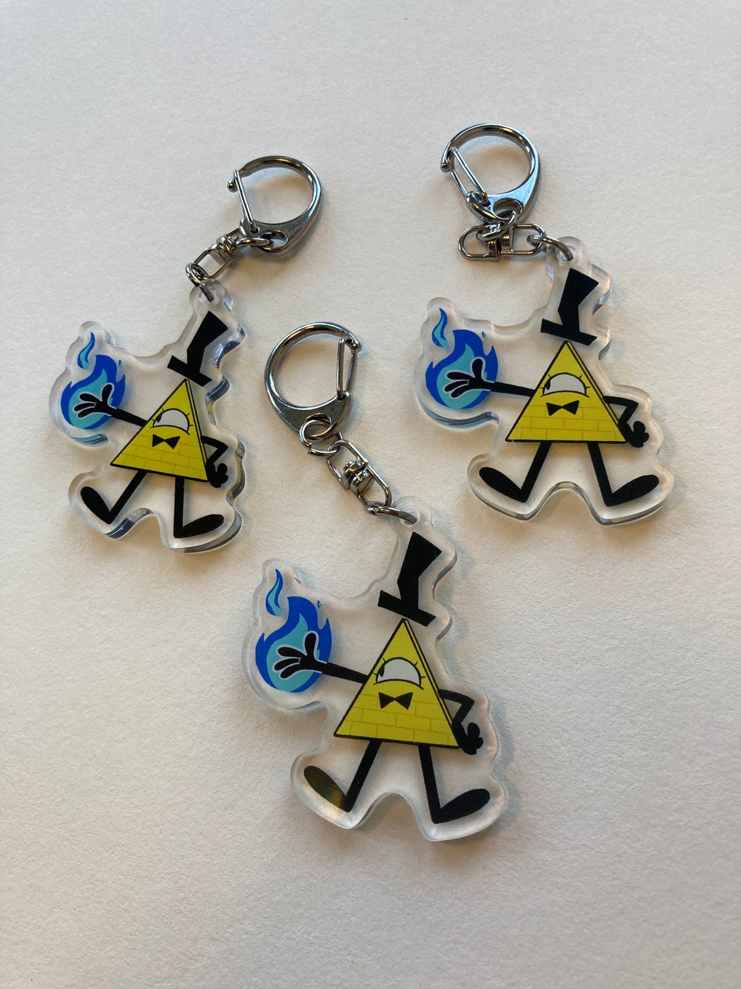 Bill Cipher Keychain - Etsy