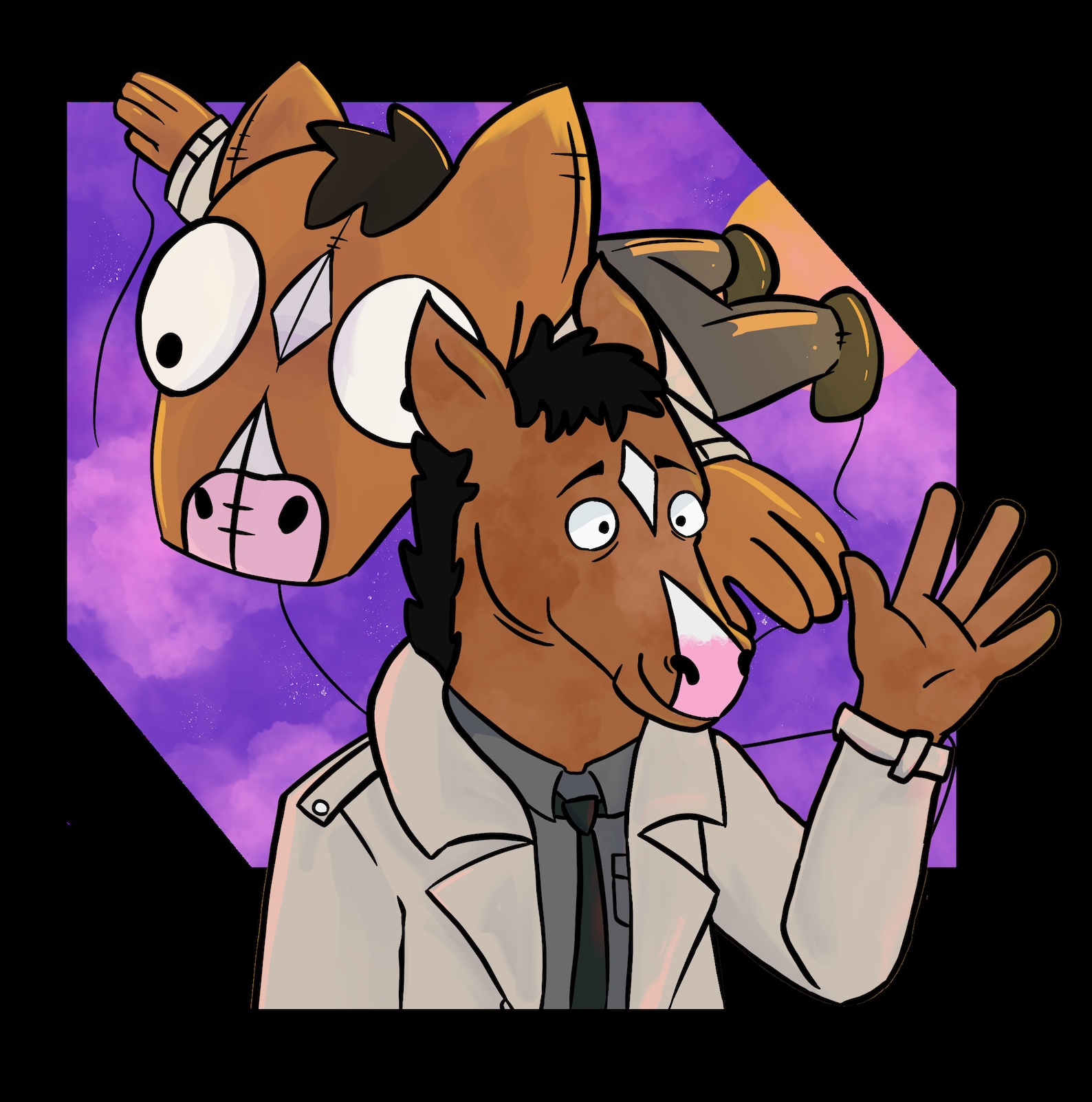 Bojack Horseman Philbert Sticker | Etsy