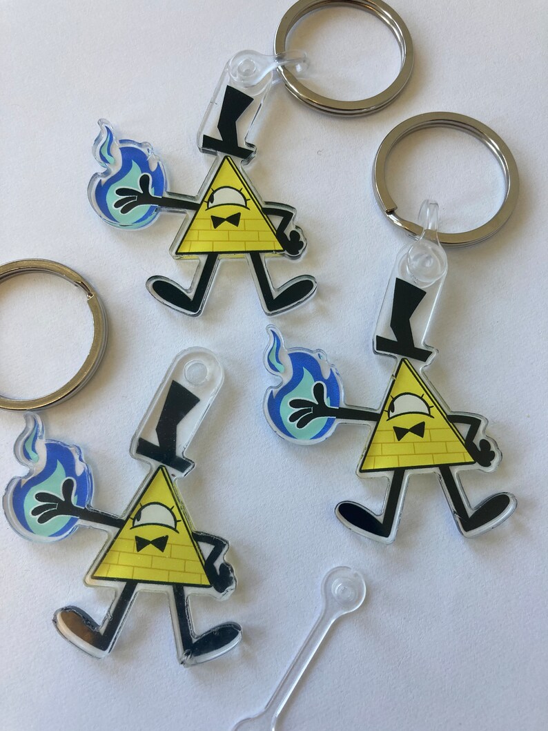 Bill Cipher Keychain - Etsy