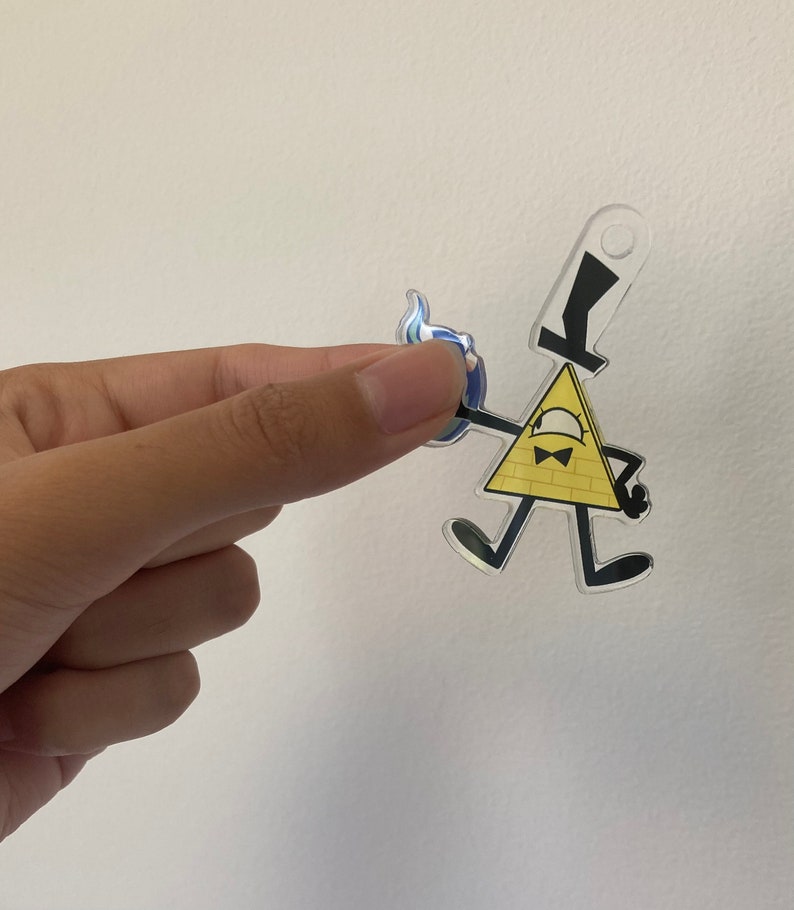 Bill Cipher Keychain - Etsy