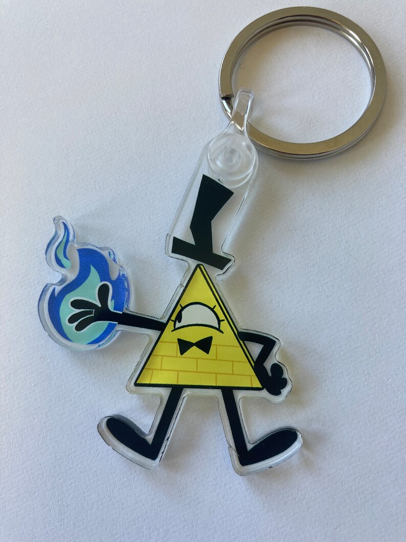 Bill Cipher Keychain - Etsy