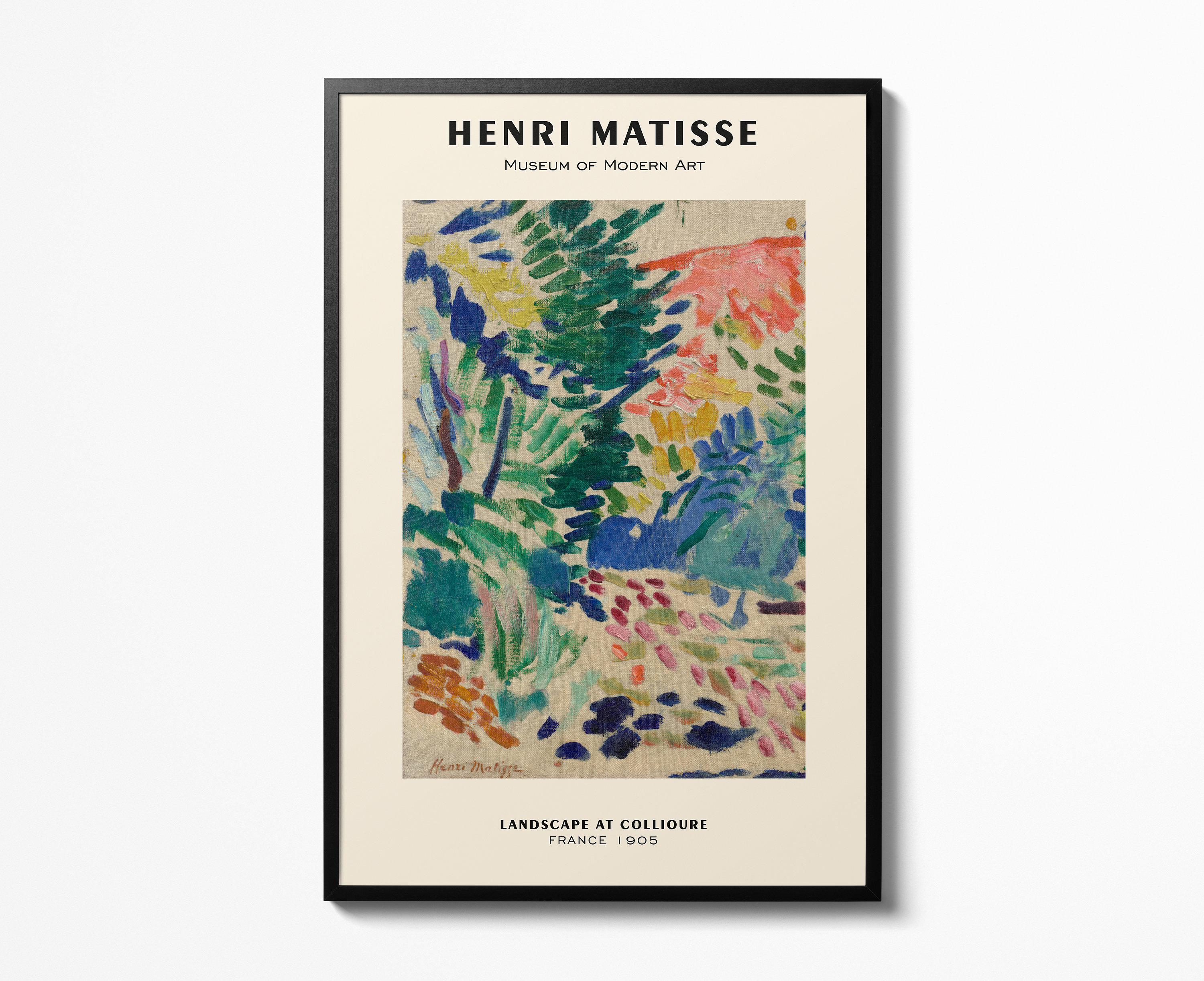 Cartel de Henri Matisse Paisaje de arte mural Galerie Adrie | Etsy España