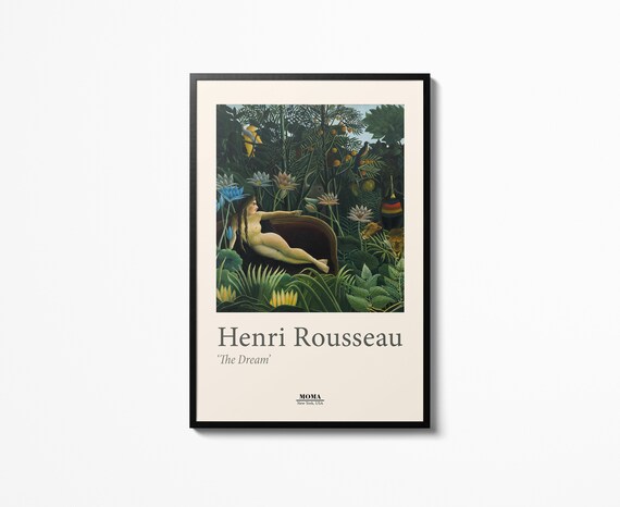 Henri Rousseau Poster Wall Art MOMA Museum of Modern Art - Etsy