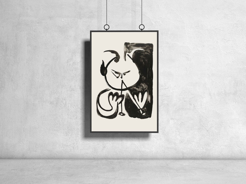 Picasso Faun Poster Lithograph Home Decor Wall Hanging Art | Etsy