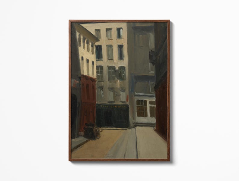 Edward Hopper Paris Street Poster - Vintage Fine Art Print - Classic ...