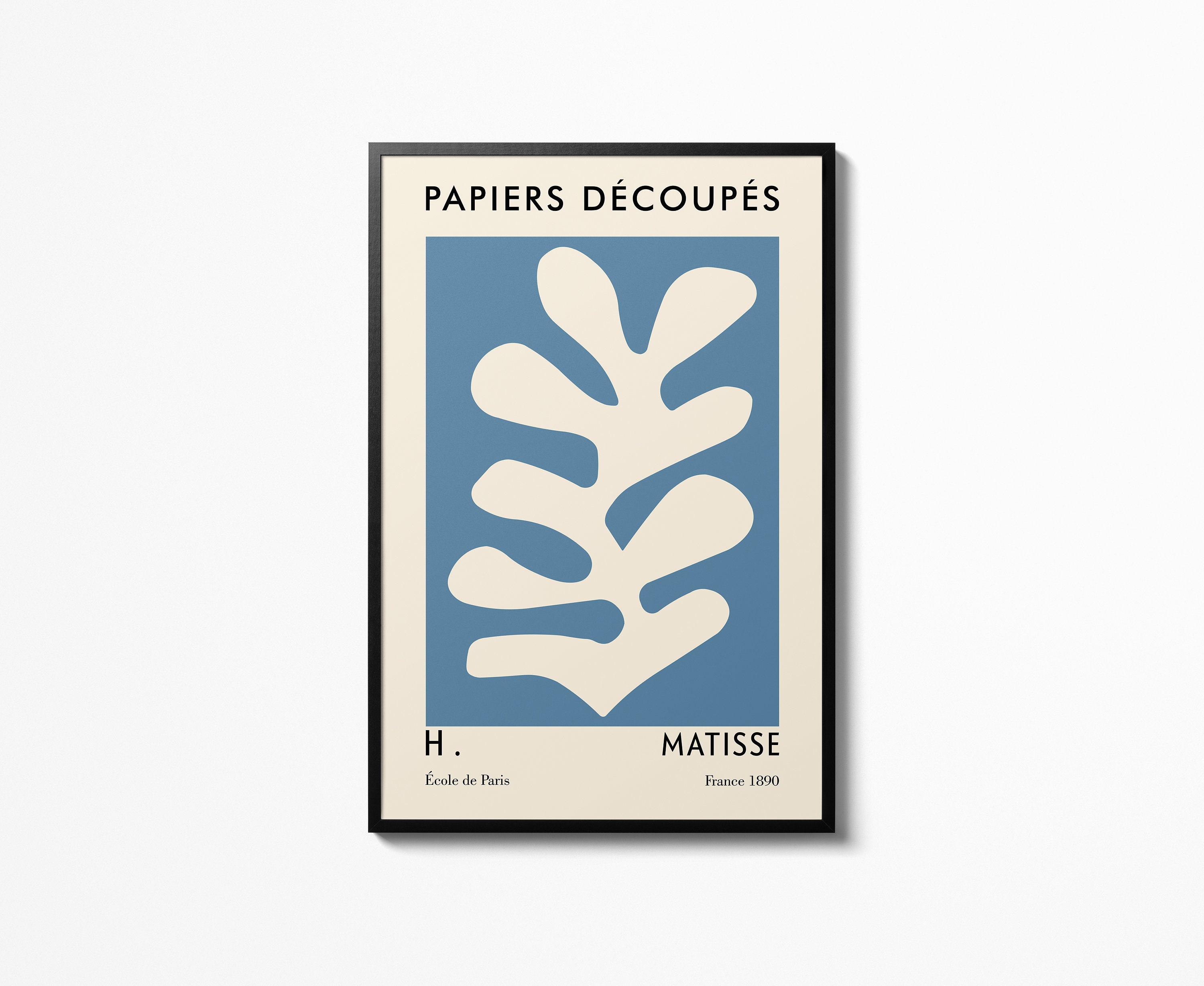 Henri Matisse Blue Plant Poster Galerie Adrie Maeght Modern Abstract ...