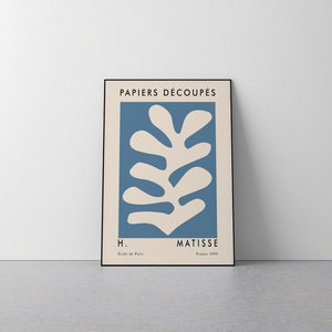 Henri Matisse Blue Plant Poster Galerie Adrie Maeght Modern | Etsy