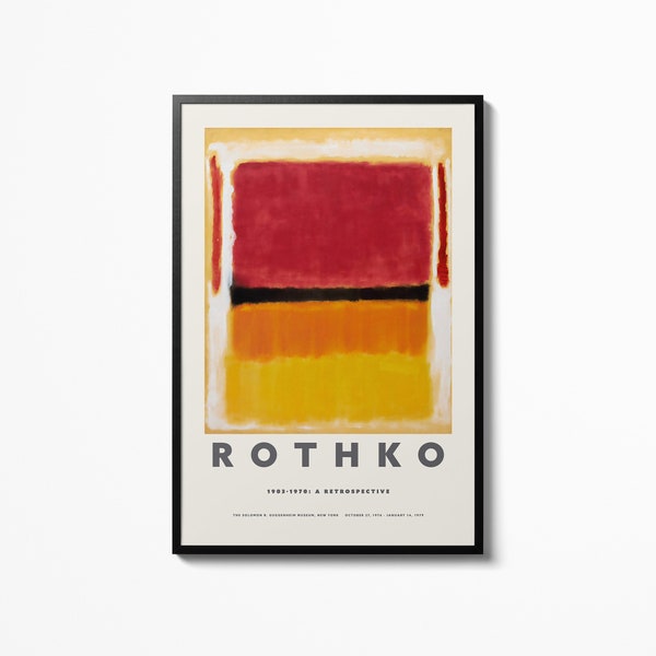 Rothko Poster - Etsy UK