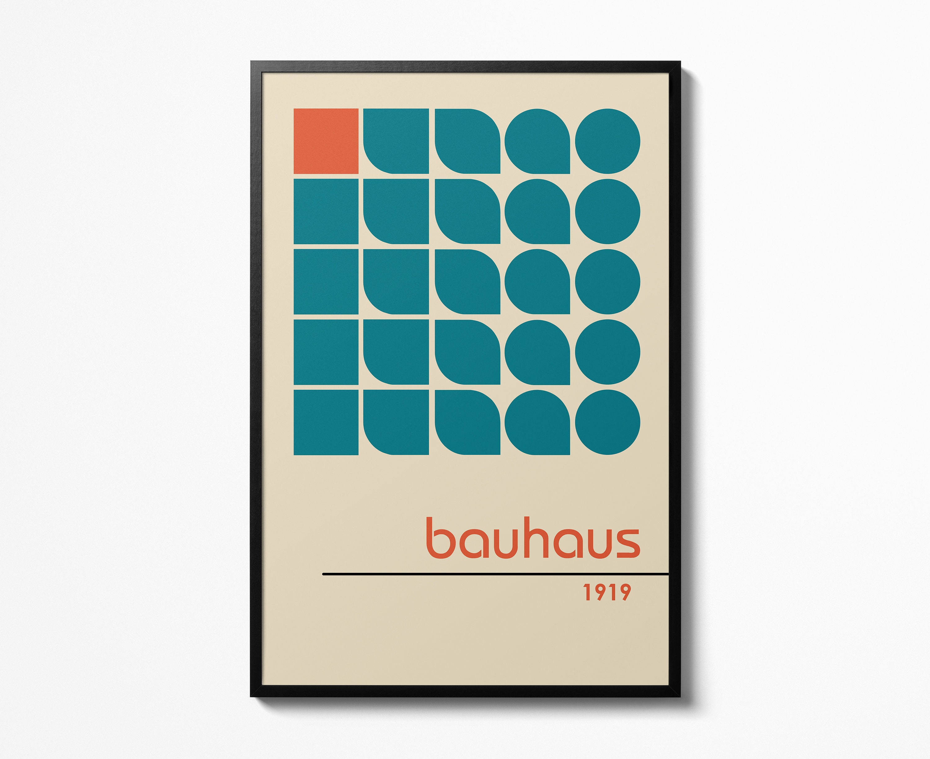 Bauhaus Abstract Poster 100 Years Bauhaus Art Museum | Etsy