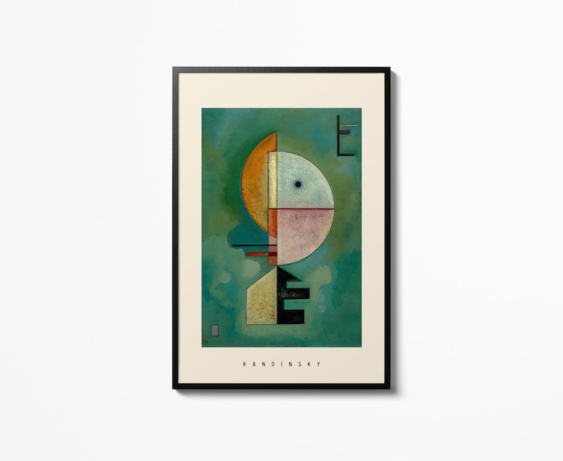 Wassily Kandinsky Upward Poster Abstract Wall Hanging Painting | Etsy