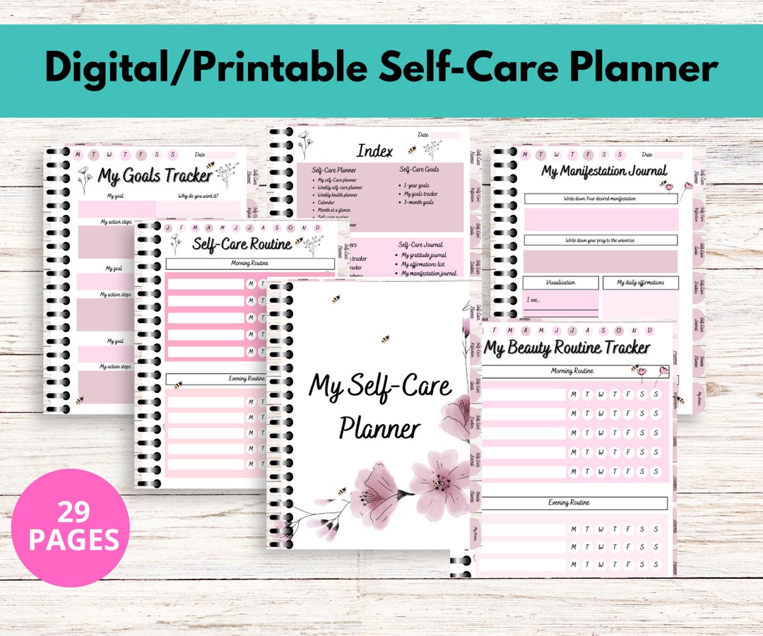 Magical Digital Self Care Planner Organize and Elevate Your Self-care ...