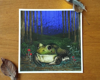 Frog Wizard Clipart Bundle of 6 PNG Format Magical Frog Mages Casting ...