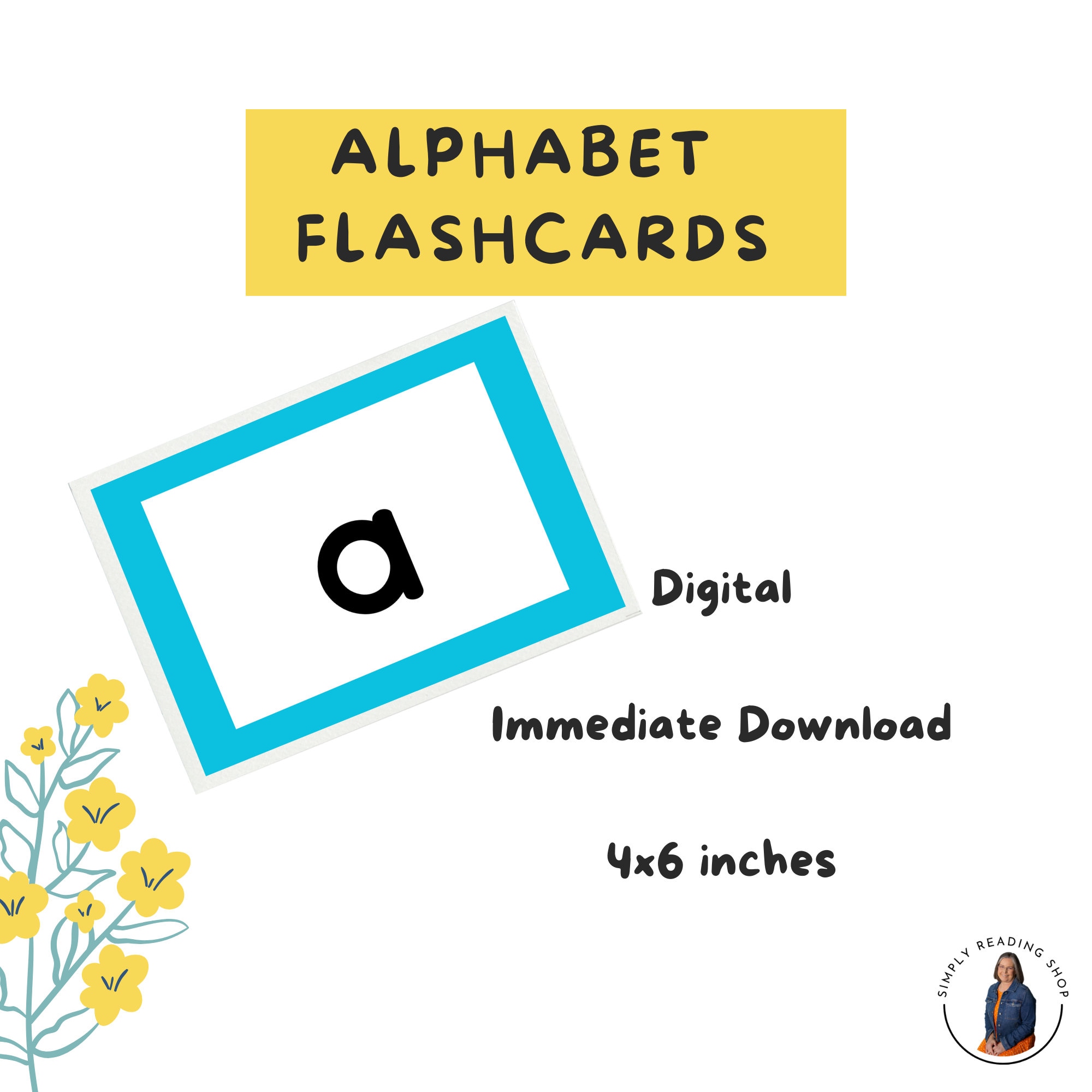 ABC Lowercase Flashcards, Kindergarten Readiness, Letter Recognition ...