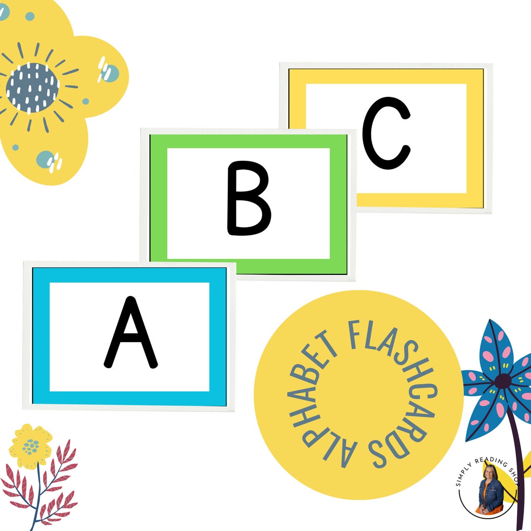 ABC Uppercase Flashcards, Uppercase Letter Recognition. Early Learning ...