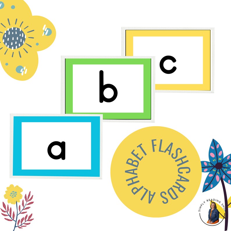 ABC Lowercase Flashcards, Kindergarten Readiness, Letter Recognition ...