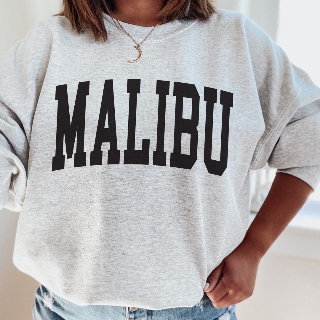 Malibu Sweatshirt Trendy Crewneck Preppy Sweatshirt California ...