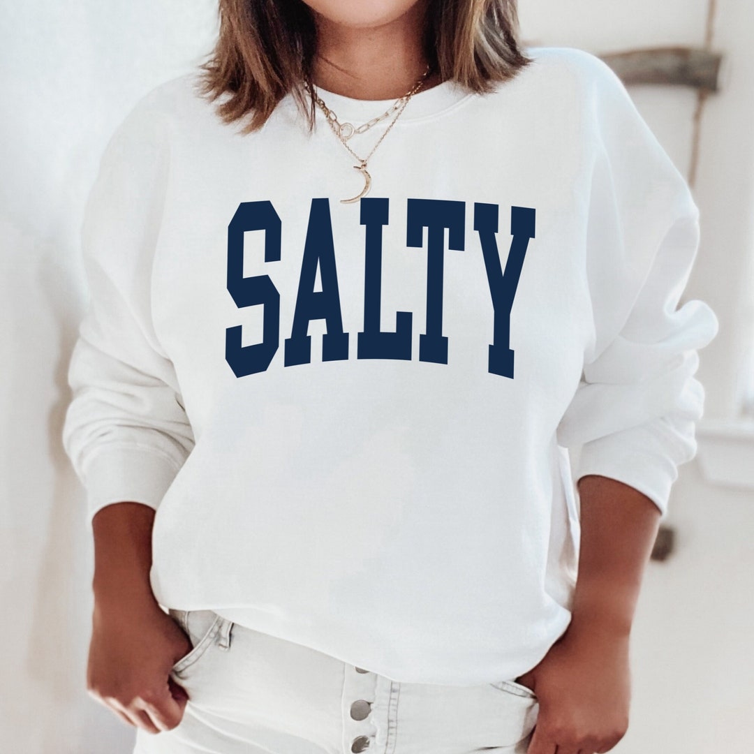 Salty Sweatshirt Beach Sweatshirt Summer Sweatshirt Vacation Sweatshirt ...