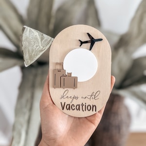 Vacation Countdown | Sleeps Until Vacation | Dry Erase Countdown ...