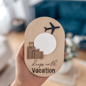 Vacation Countdown | Sleeps Until Vacation | Dry Erase Countdown ...