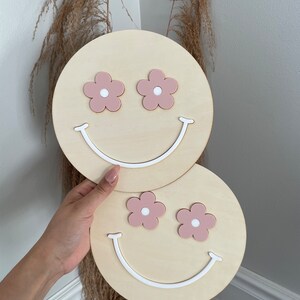 Retro Smiley Face Sign | Kids Room Decor | Retro Wooden Signs | Nursery ...