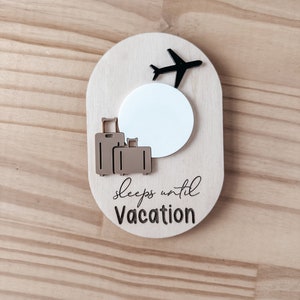 Vacation Countdown | Sleeps Until Vacation | Dry Erase Countdown ...