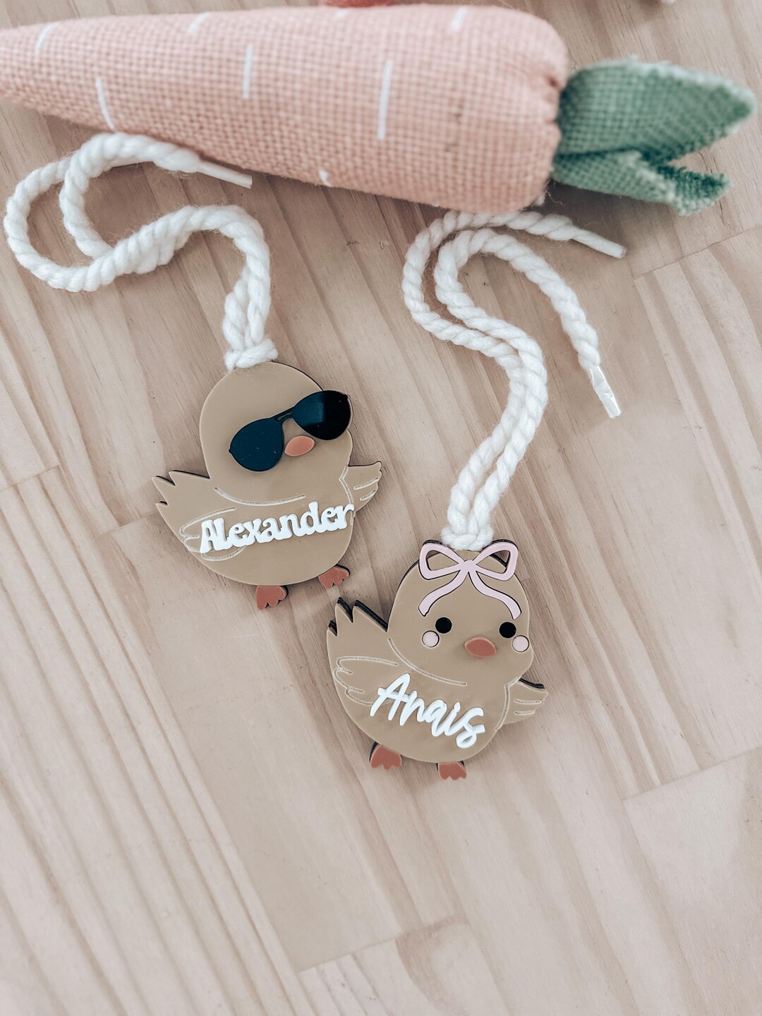 Chick Name Tag | Easter Name Tag | Initial Name Tag | Easter Chick ...