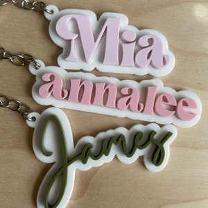 Personalized Name Keychain | Name Tag | Customized Keychain | Basket ...