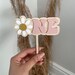 Daisy One Cake Topper | Retro Groovy Party Decor | First Birthday Cake ...
