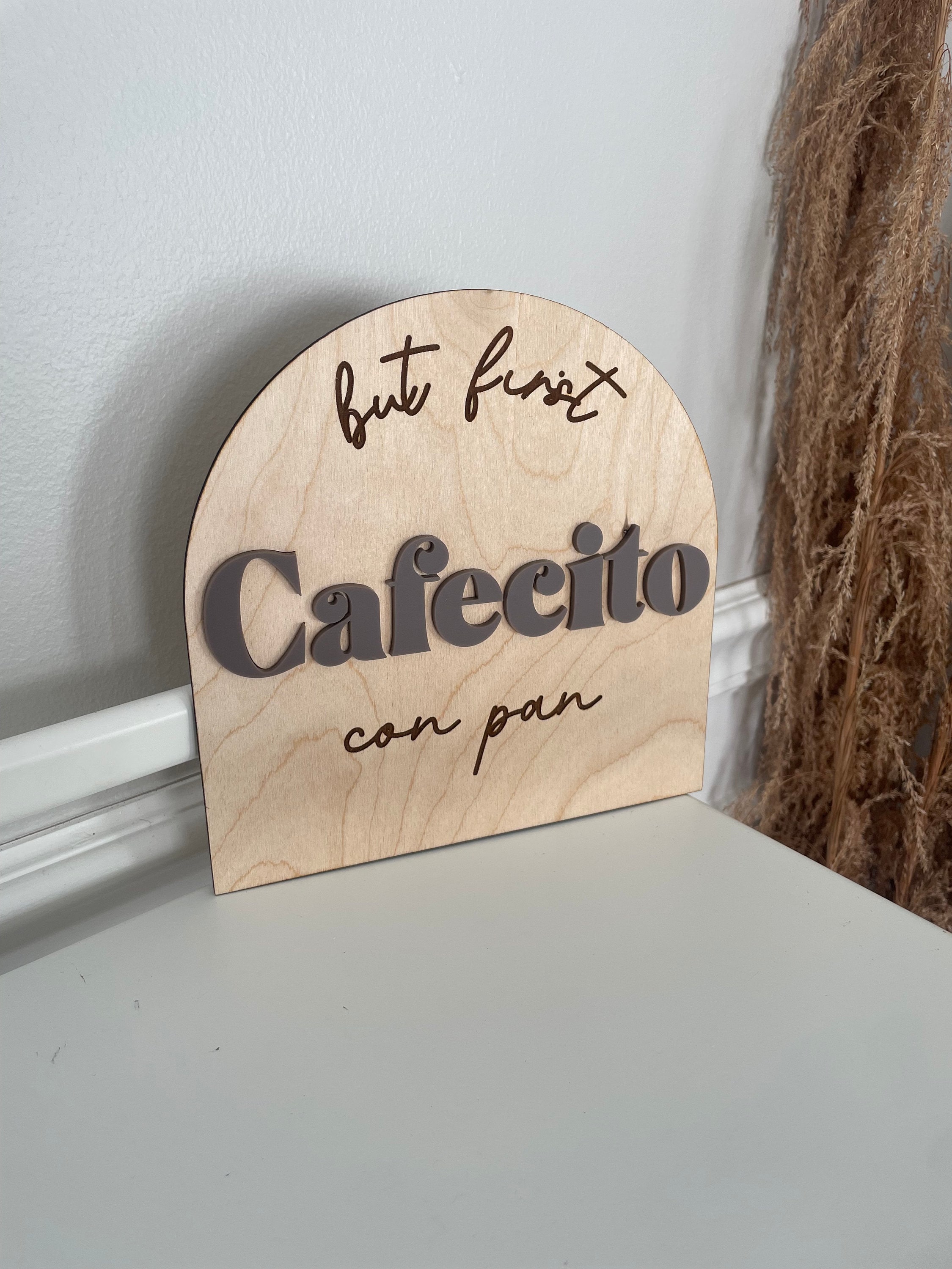But First Cafecito Sign | Arched Sign Decor | Coffee Sign for Coffee ...
