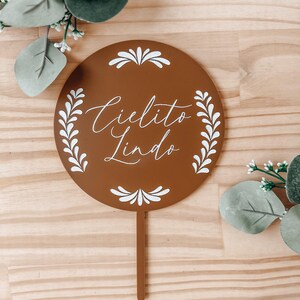 Cielito Lindo Baby Shower | Cielito Lindo Cake Topper | White Talavera ...