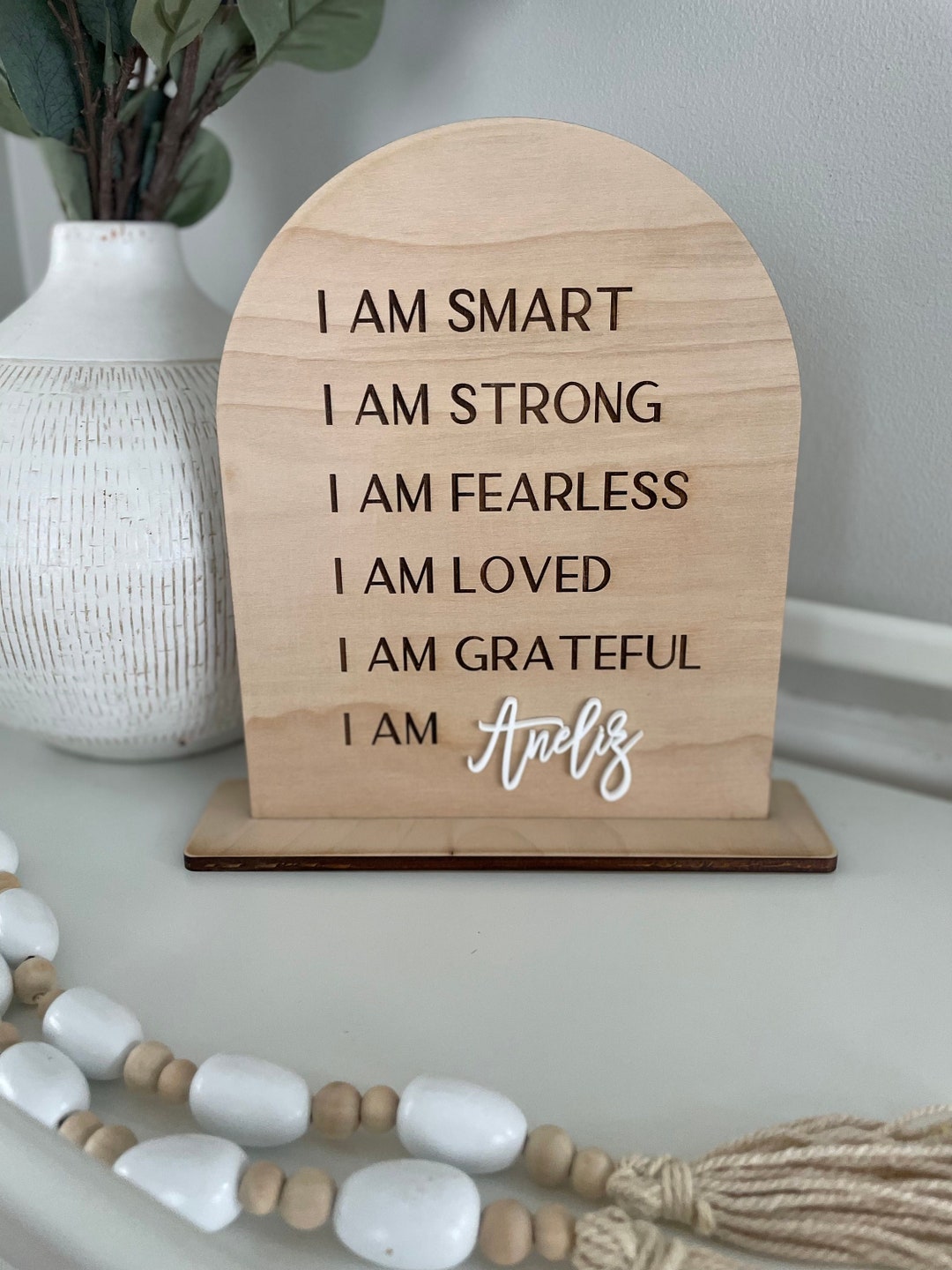 Kid's Affirmations Sign | Laser Cut | Motivational Sign | Playroom ...