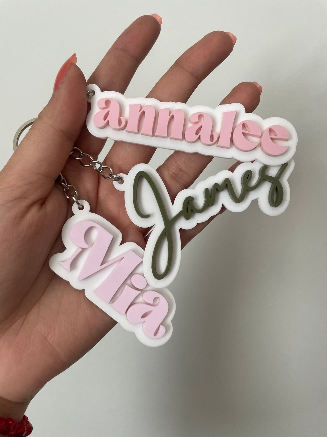 Personalized Name Keychain | Name Tag | Customized Keychain | Basket ...