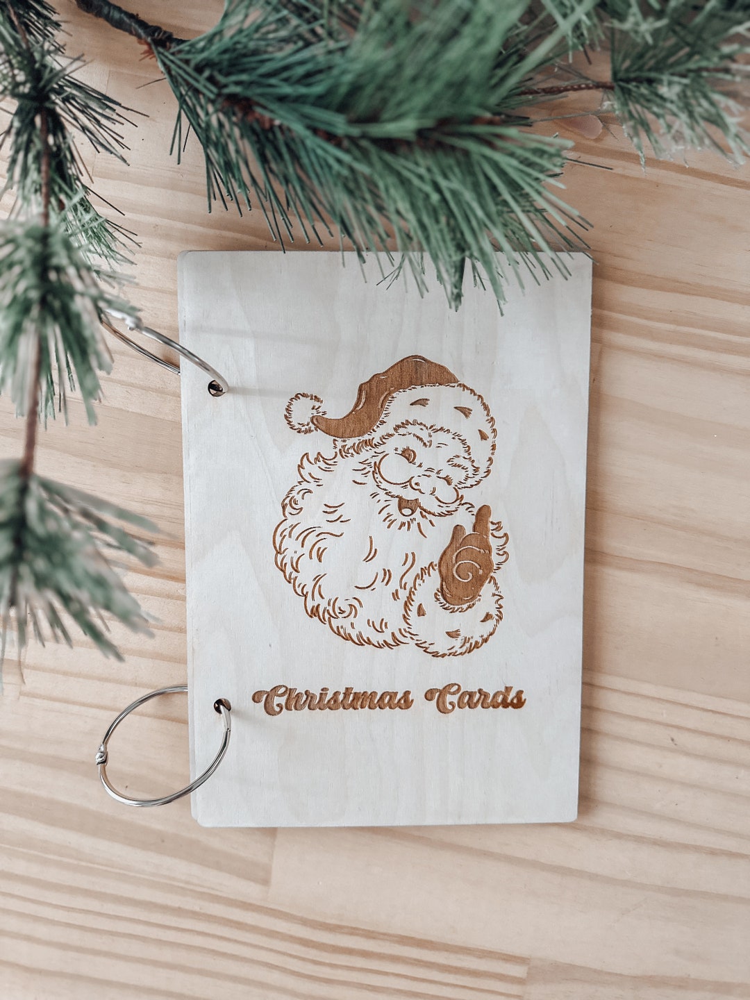 Christmas Card Keeper | Engraved Santa Card Holder | Christmas Card ...