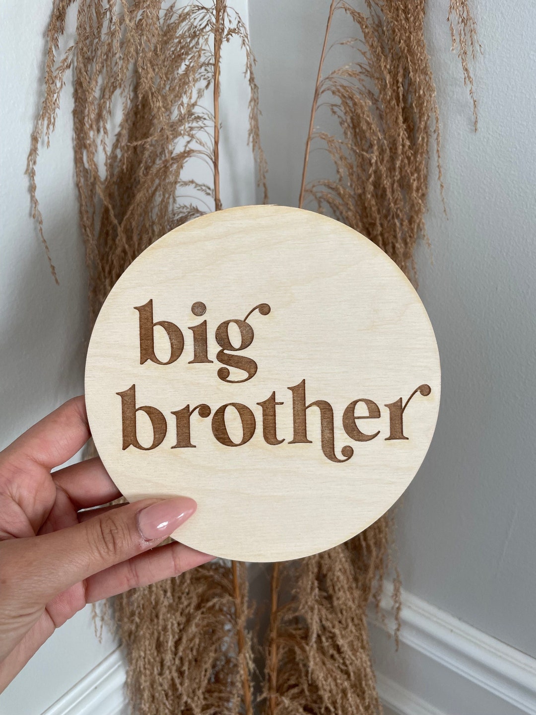 Big Sister / Big Brother Announcement New Baby Arrival Big Sister Sign ...