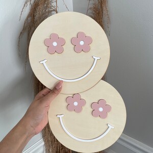 Retro Smiley Face Sign | Kids Room Decor | Retro Wooden Signs | Nursery ...