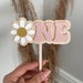 Daisy One Cake Topper | Retro Groovy Party Decor | First Birthday Cake ...