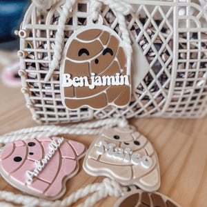 Ghost Concha Basket Tag | Concha Name Tag | Halloween Latino | Concha ...