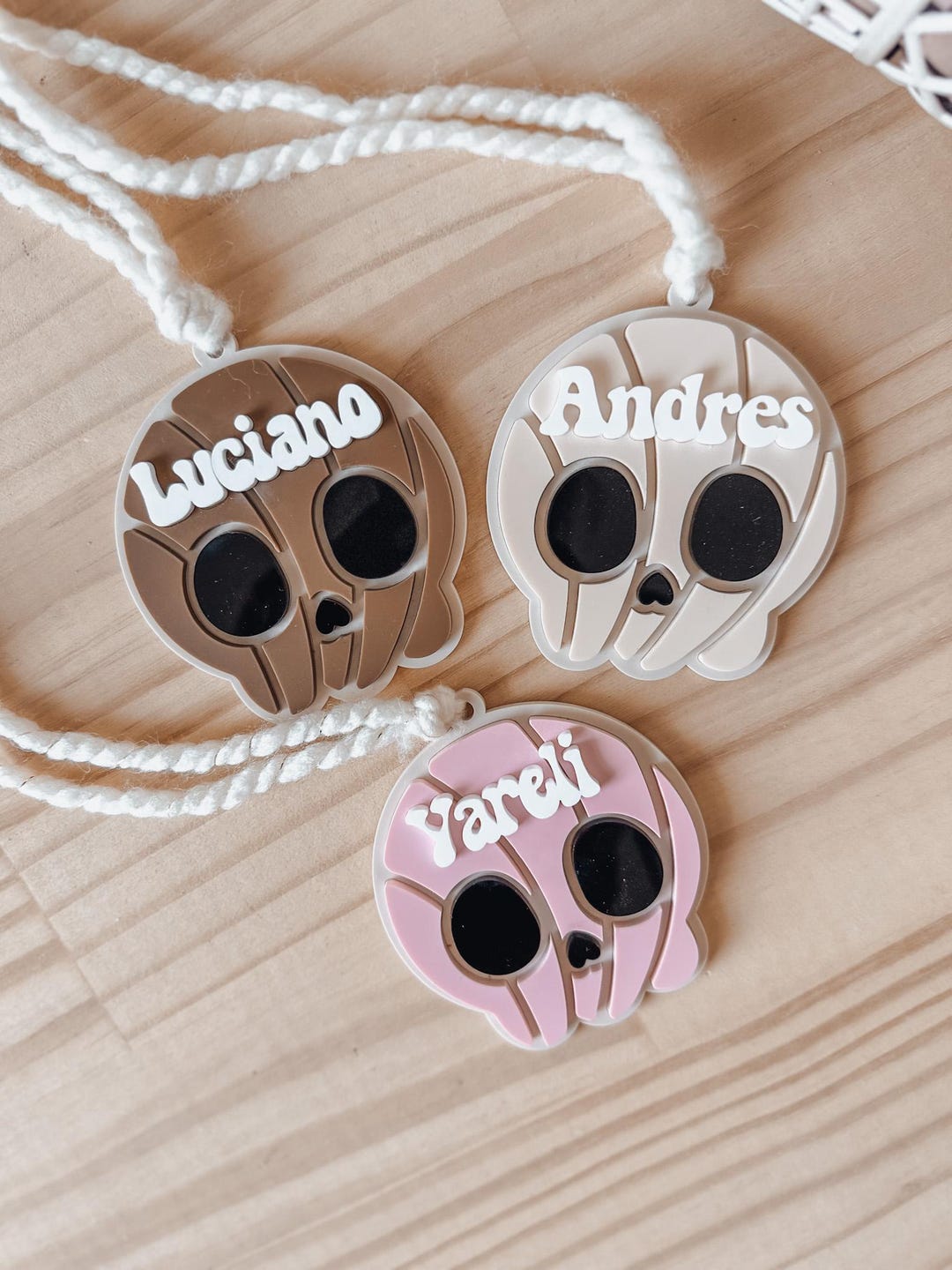 Skull Concha Basket Tag | Skull Name Tag | Halloween Latino | Concha ...
