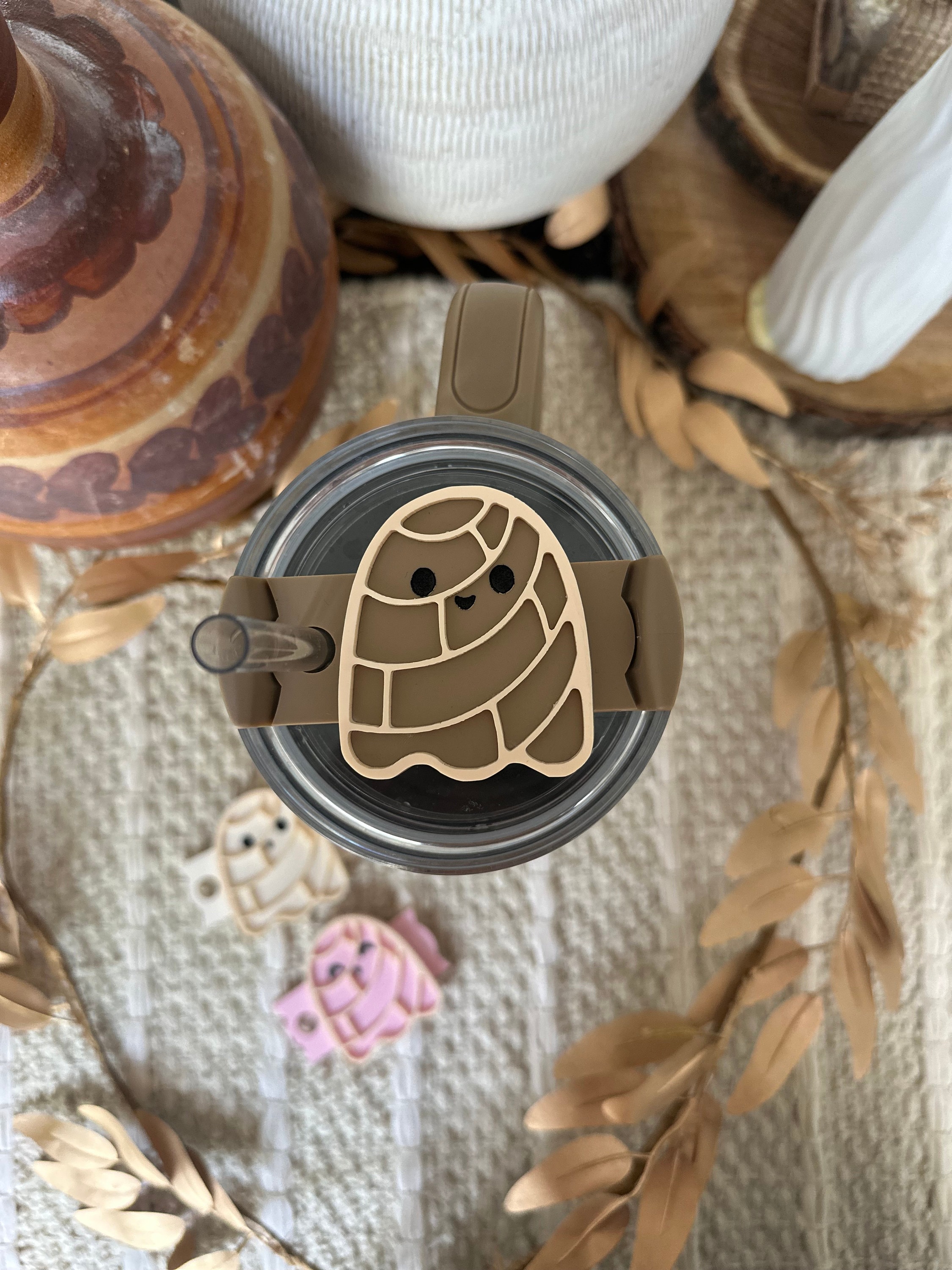 Ghost Concha Stanley Topper | Tumbler Topper Tag | Halloween Latino ...