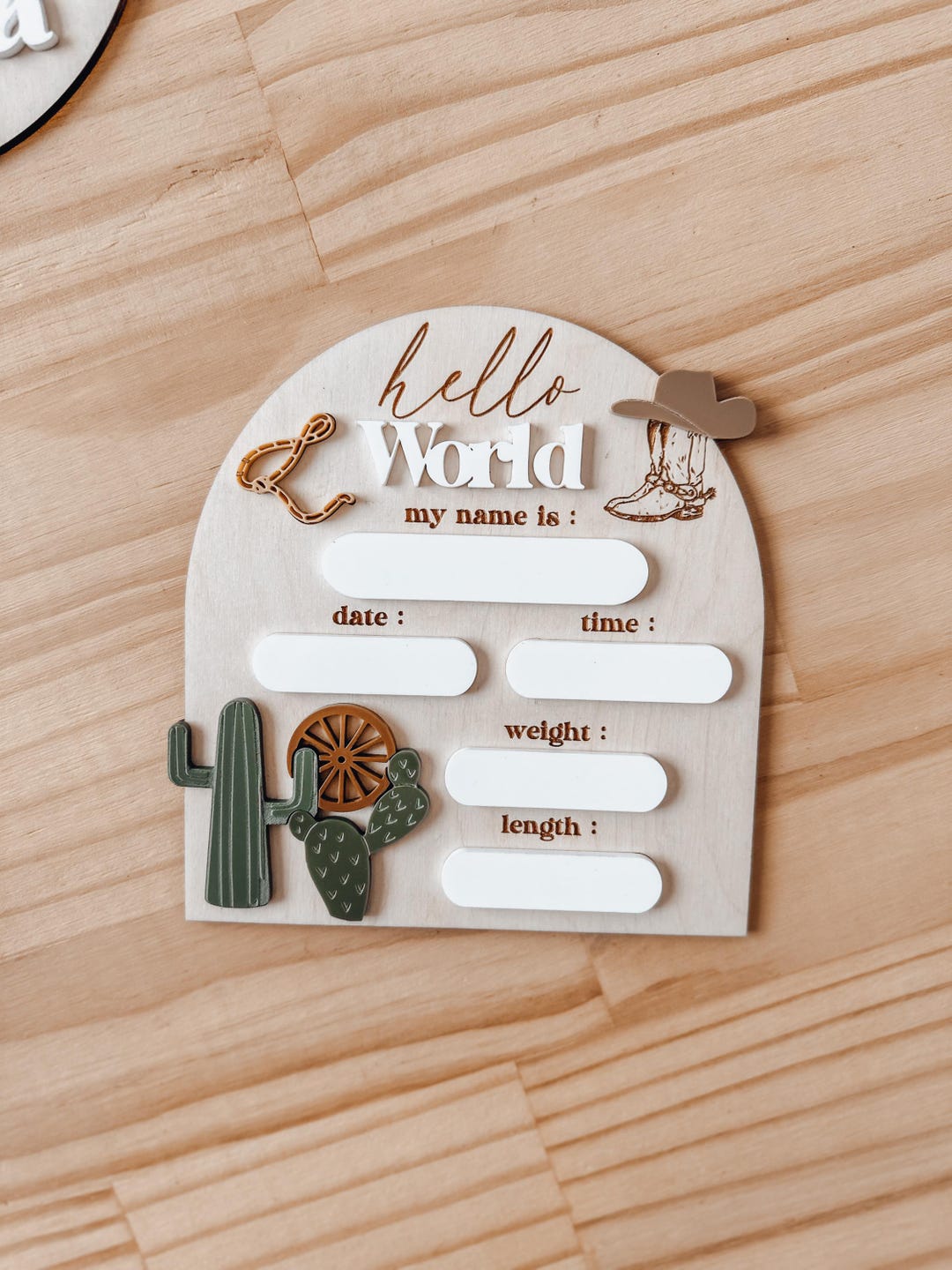 Western Baby Birth Stats | Cowboy Boots Baby Boy Sign | Cowboy Baby ...