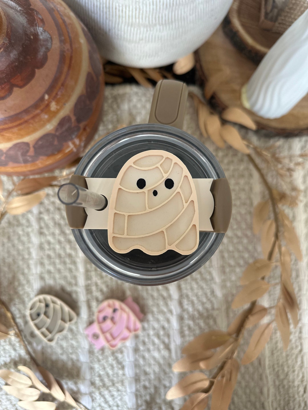 Ghost Concha Stanley Topper | Tumbler Topper Tag | Halloween Latino ...