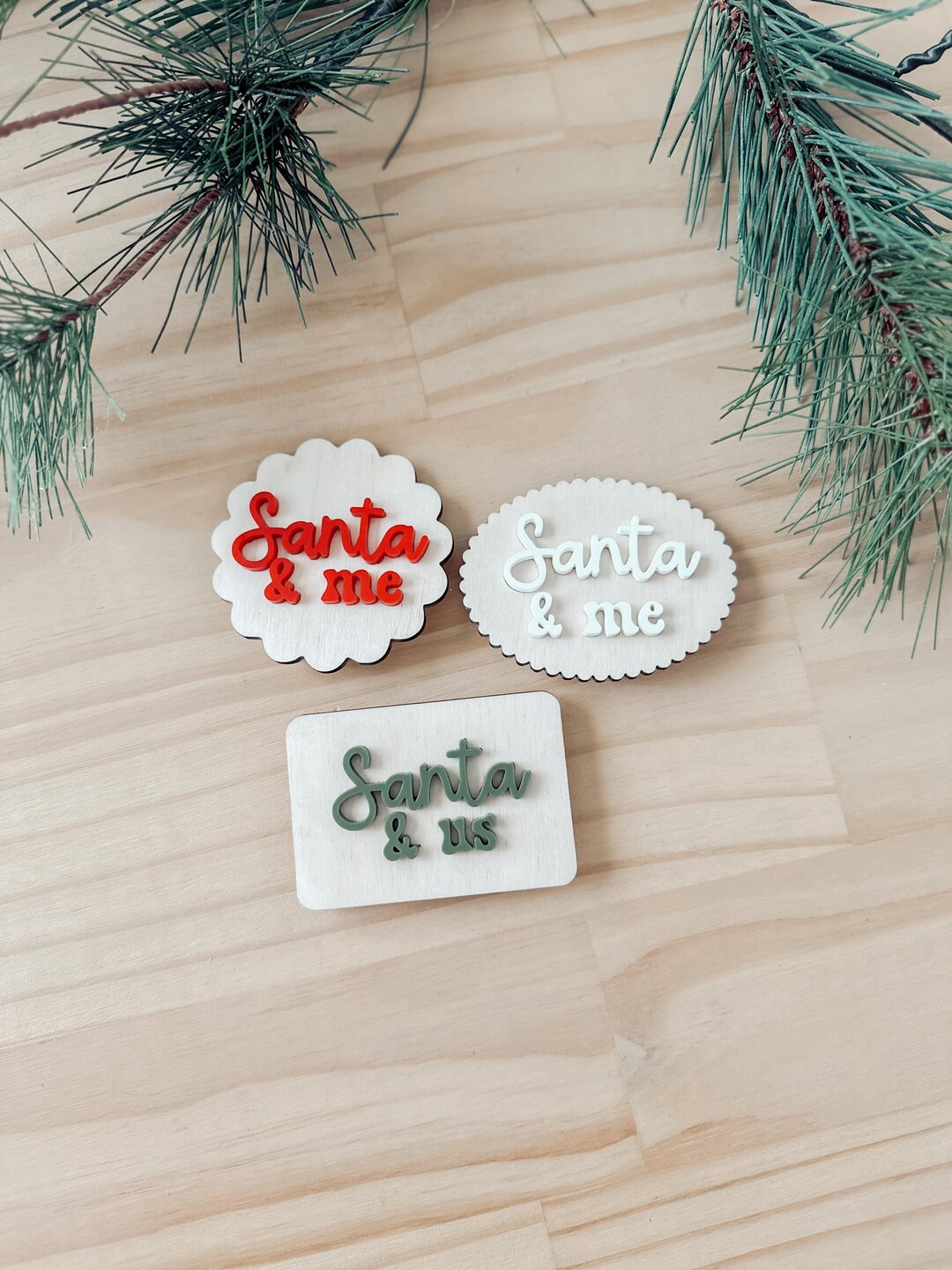 Santa Magnet | Kids Magnet | Santa Photo Display Magnet | Fridge Magnet ...