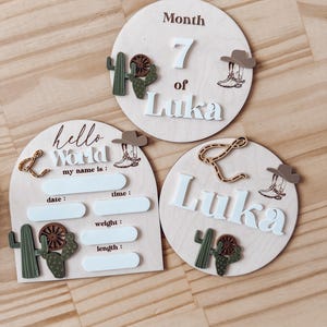 Western Baby Birth Stats | Cowboy Boots Baby Boy Sign | Cowboy Baby ...