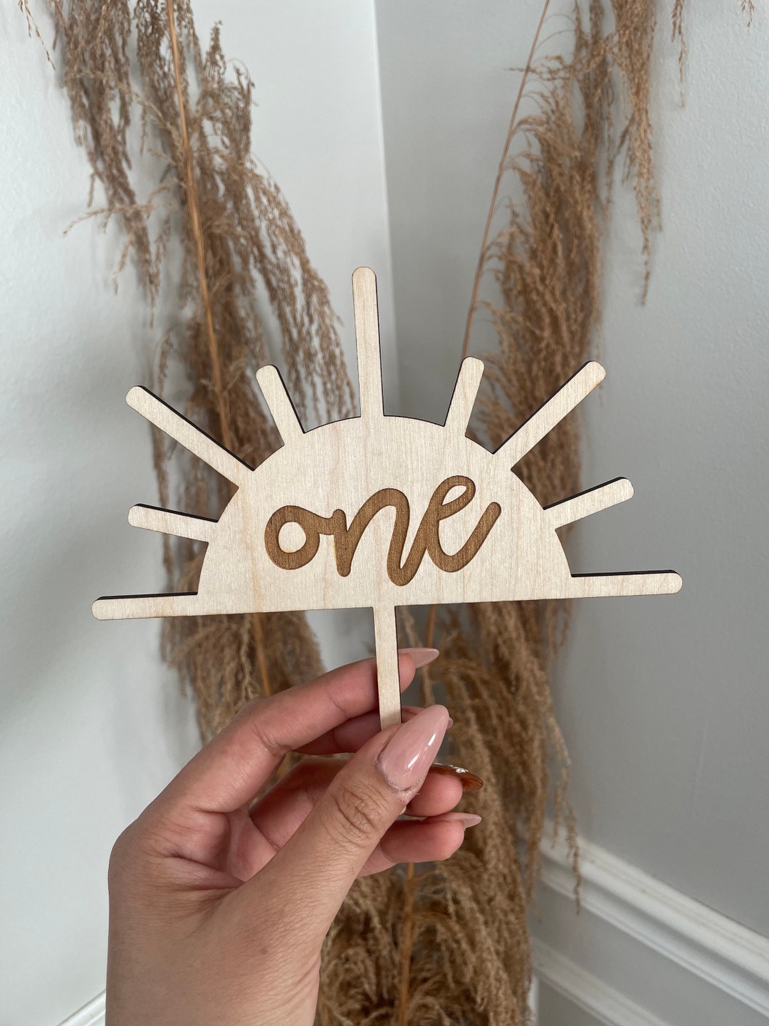 Sunburst First Birthday Cake Topper Sun Cake Topper Toddler Cake ...