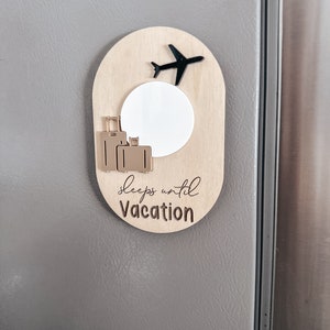 Vacation Countdown | Sleeps Until Vacation | Dry Erase Countdown ...