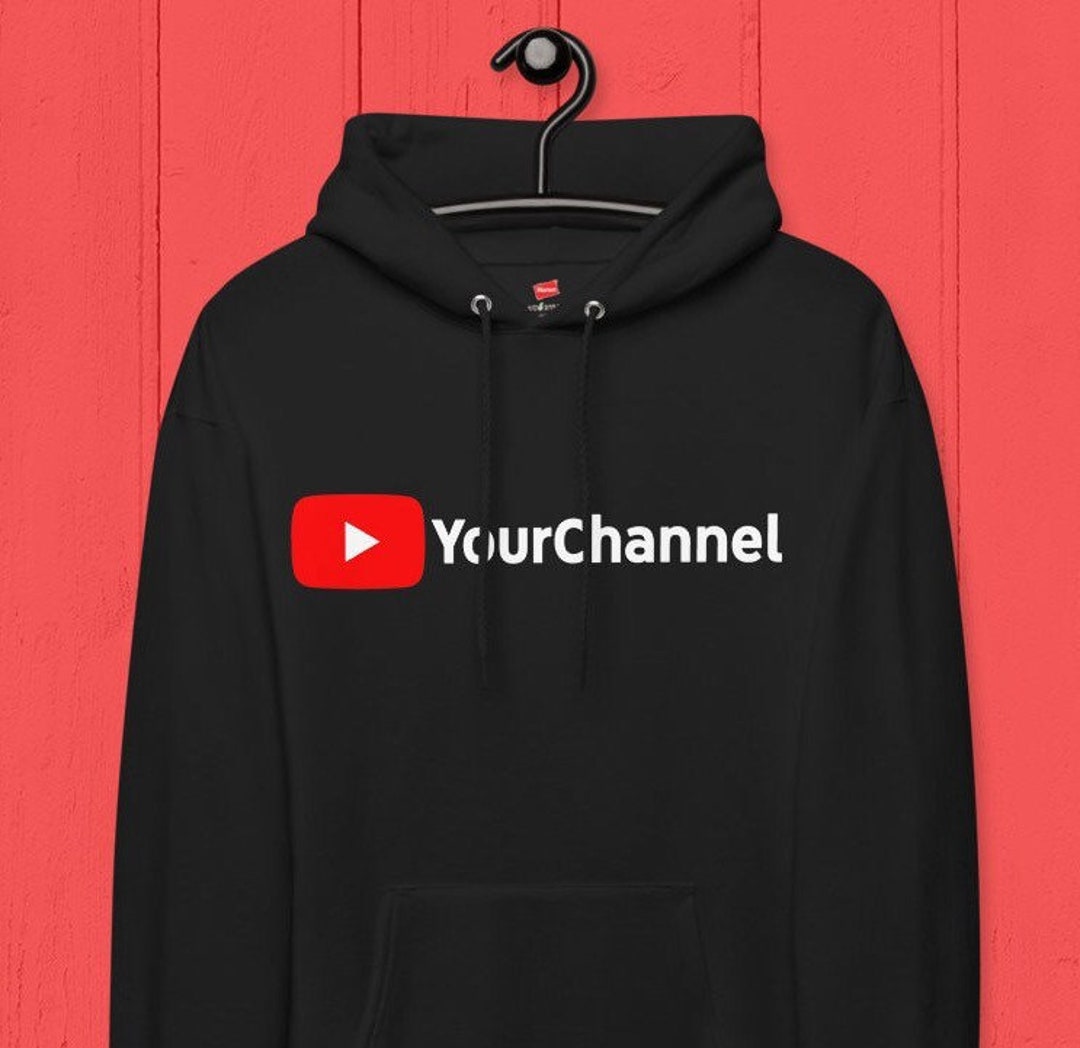 Custom Youtube Clothing Streamer Gift Youtube Channel Unisex Hoodie ...