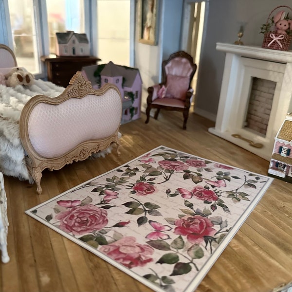 Pink Dollhouse Rug - Etsy