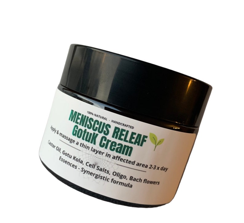 Meniscus Gotuk Massage Cream. Gotu Kola, Castor Oil, Cell Salts, Oligo ...