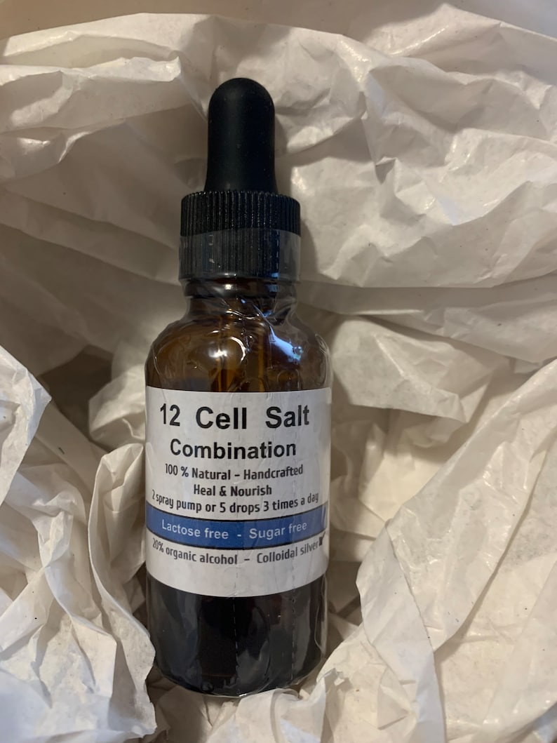 12 Cell Salts Combination. Lactose Free 12 in 1 Tissue Salts. Liquid Cell Salts. Colloidal ...